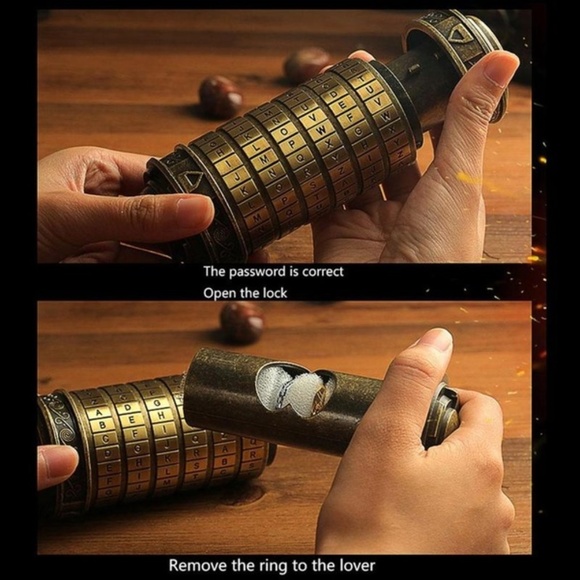 Accessories | Cylinder Lock Da Vinci Code Alphabet Lock | Poshmark
